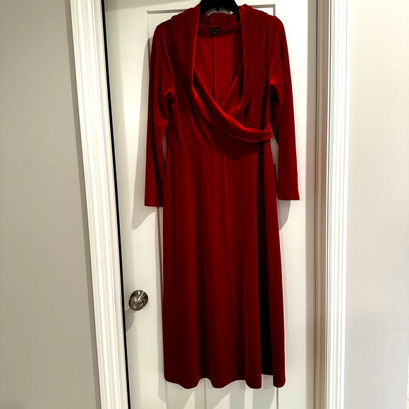 BarriePace | Dresses | Red Velvet Barrie Pace Dress | Poshmark